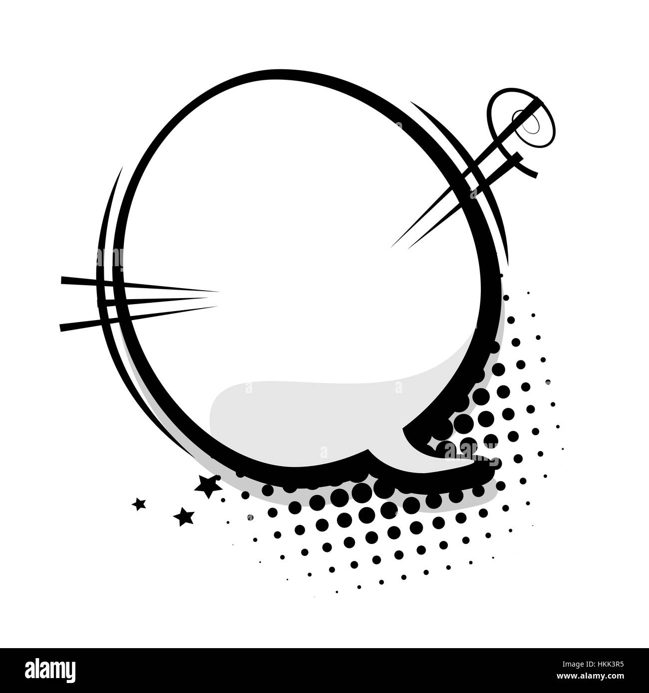 Speech bubble round Black and White Stock Photos & Images - Alamy