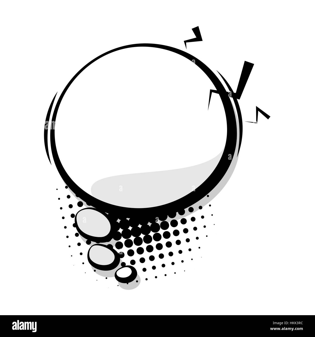 Speech bubble round Black and White Stock Photos & Images - Alamy
