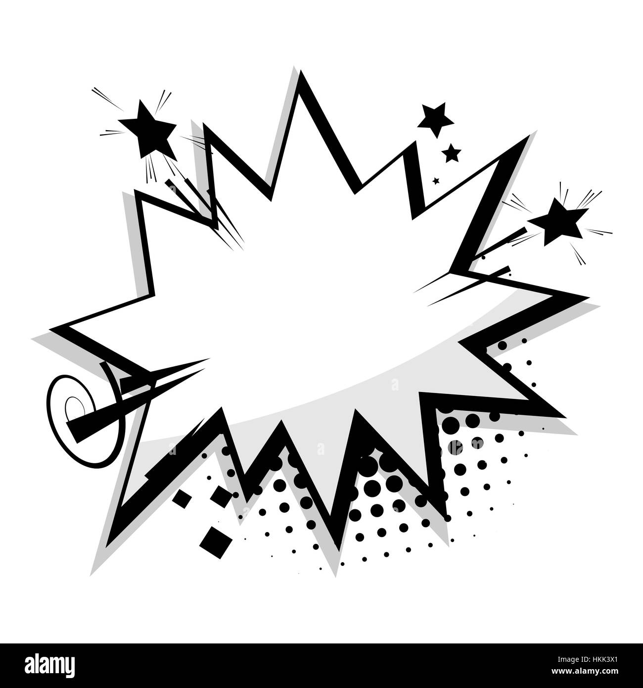 Blank comic speech star balloon Stock Vector Image & Art - Alamy
