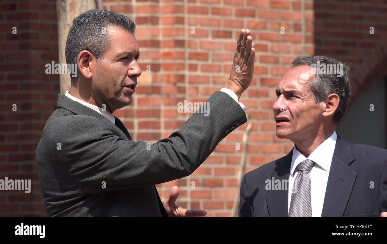 Business Man Giving Directions Stock Photo - Alamy