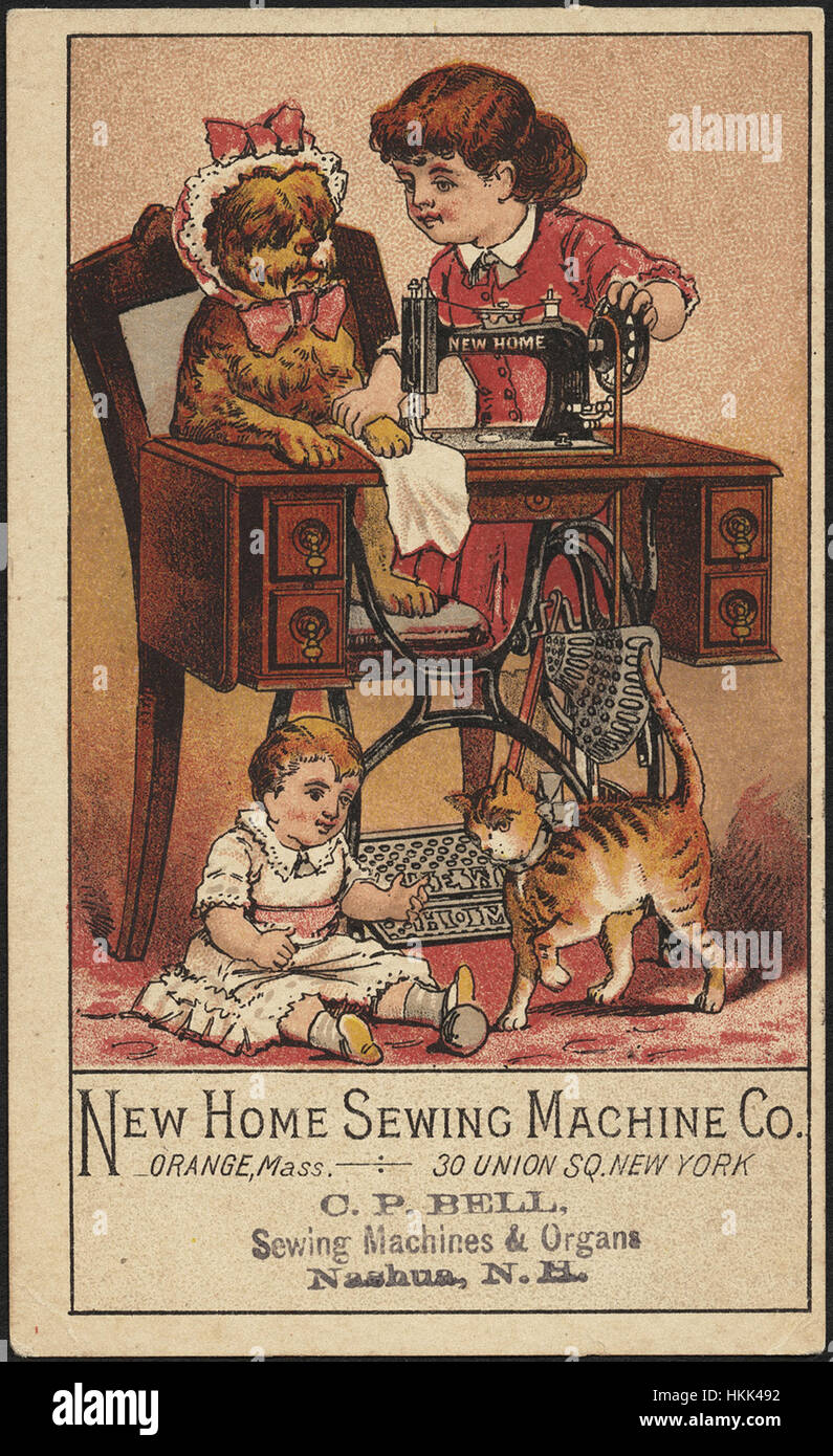 Home sewing machine 19th century hi-res stock photography and images ...