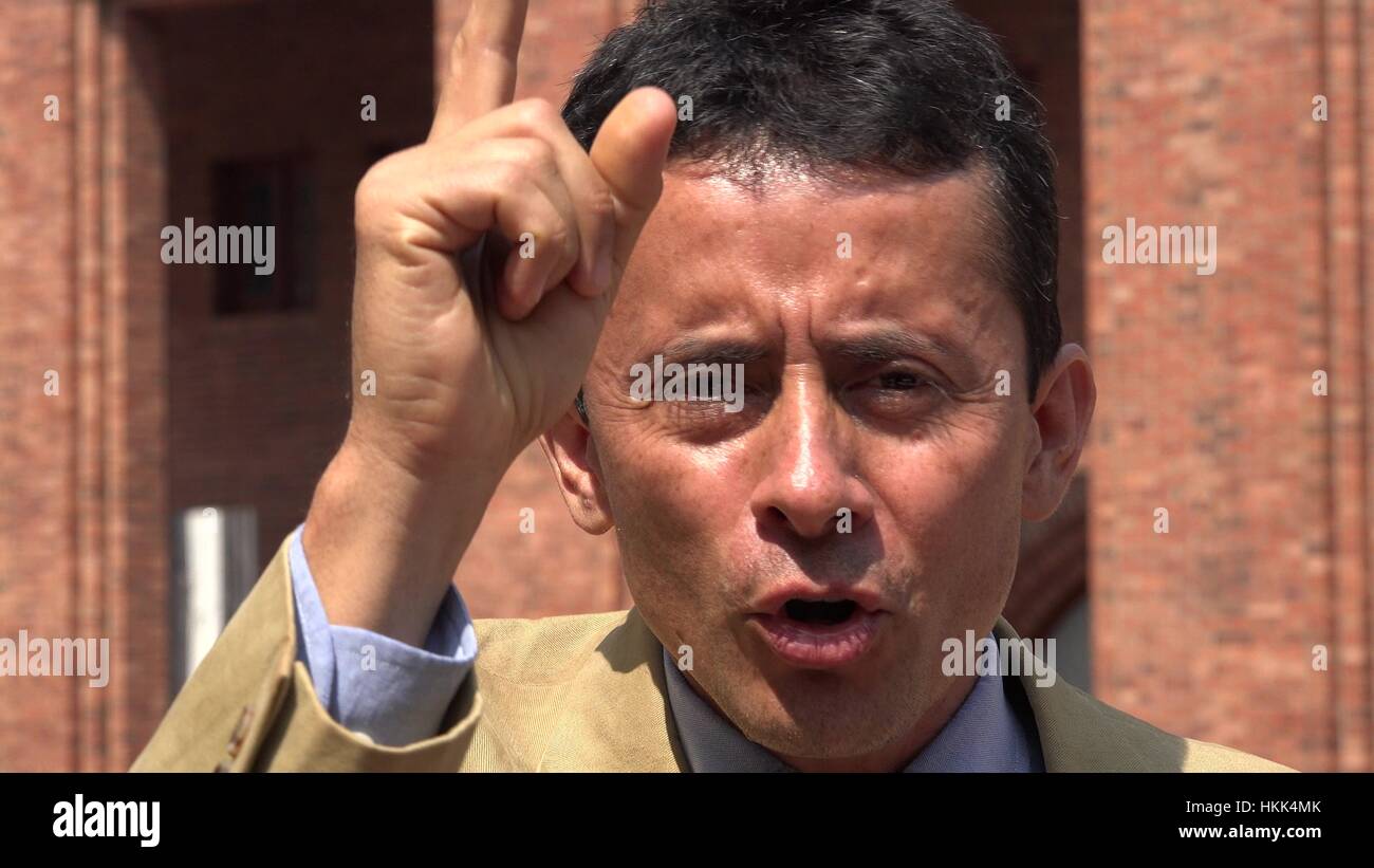 Angry Business Man Shouting Stock Photo - Alamy