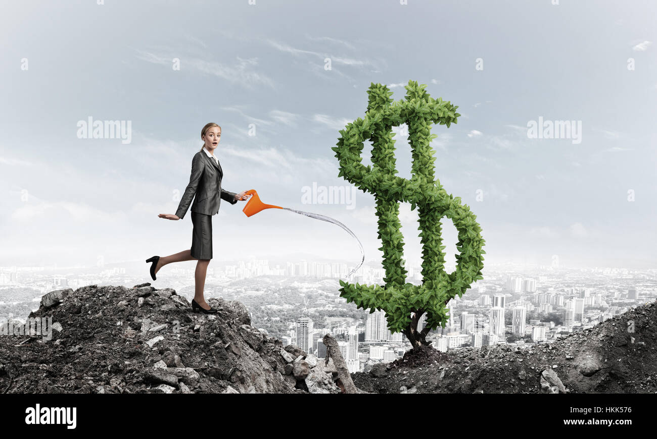 Make your money grow Stock Photo - Alamy