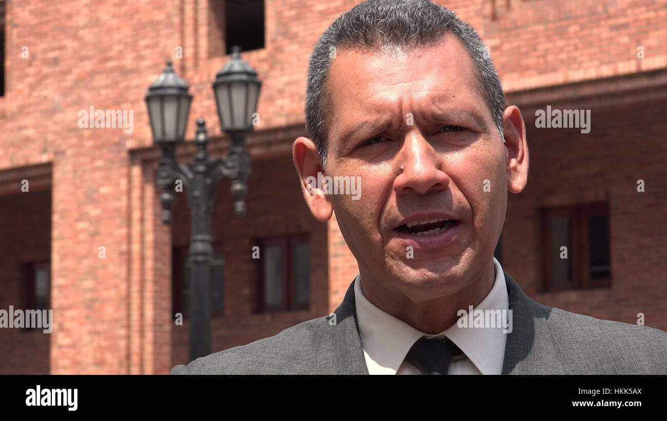 Business Man Talking Stock Photo - Alamy