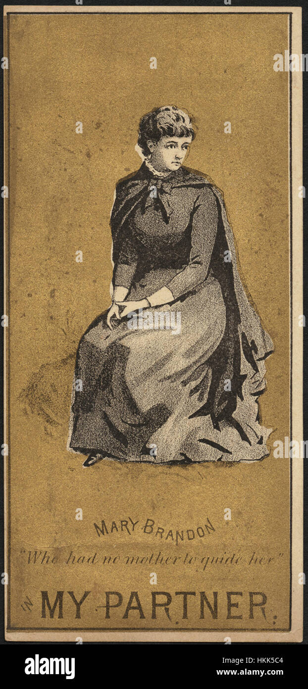 Mary Brandon - 'Who had no mother to guide her.' in My Partner. (front ...