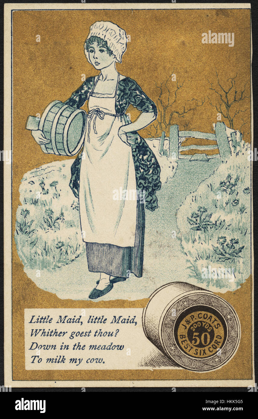 Victorian maid engraving hi-res stock photography and images - Alamy