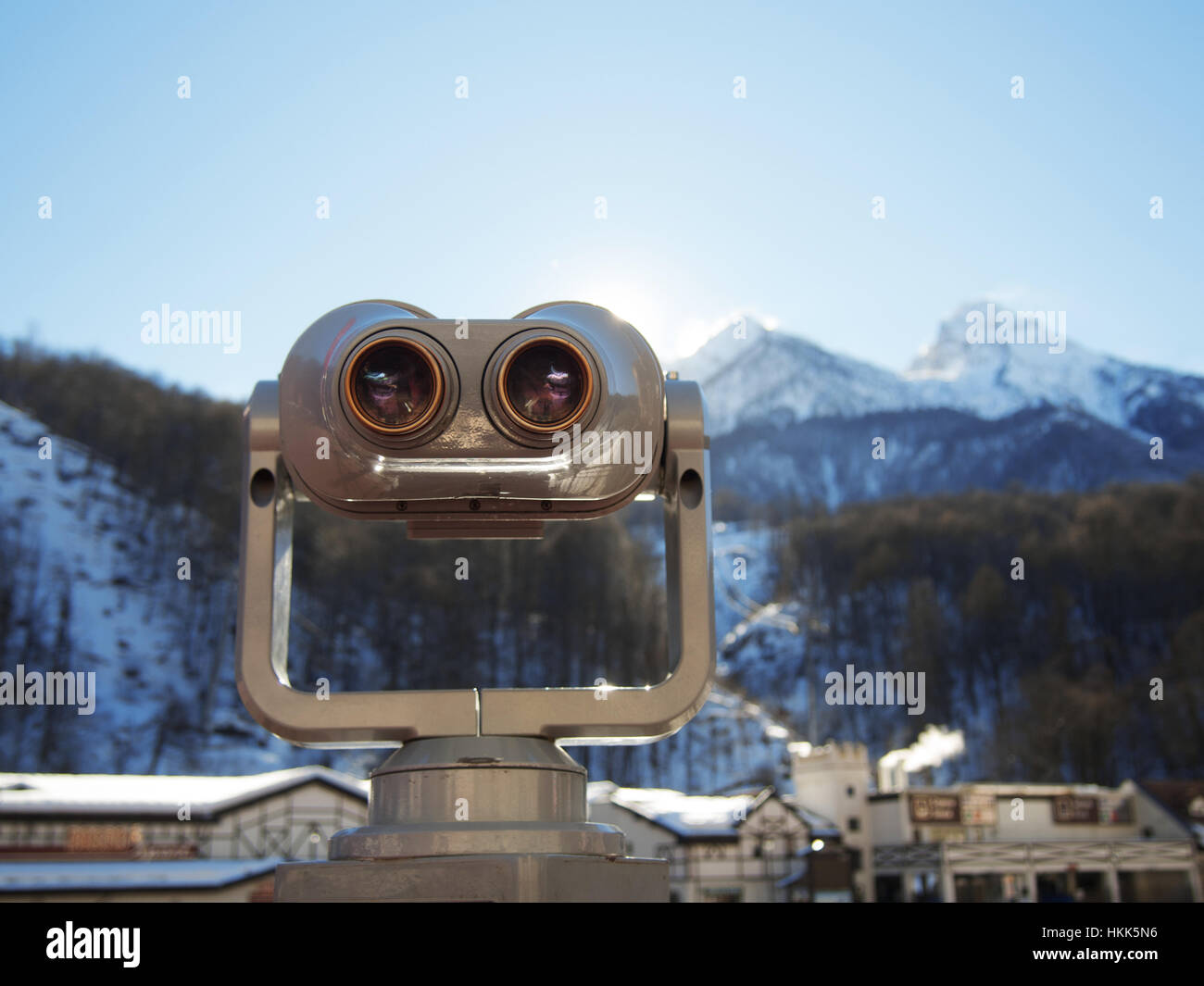 Look at the top of the mountain Stock Photo - Alamy