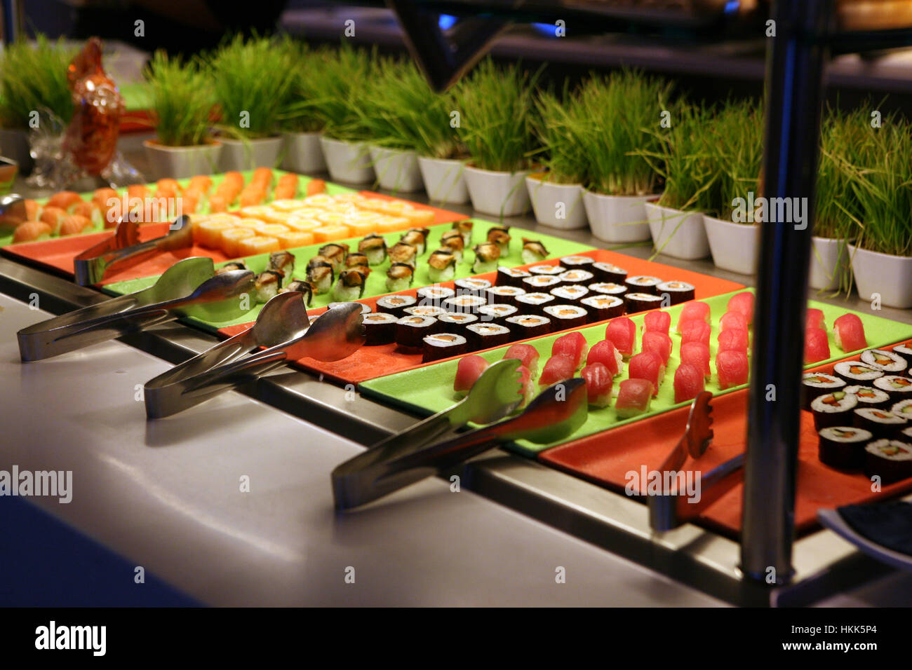 Oriental sushi buffet hi-res stock photography and images - Alamy