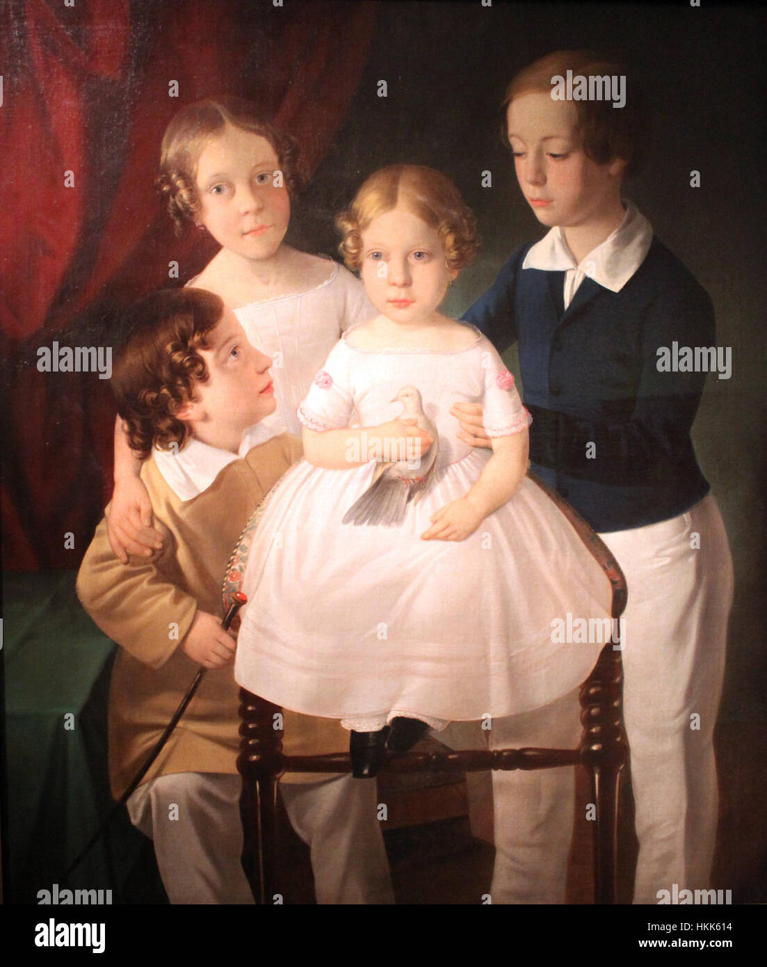 This 1840 painting by Engert Zlamal, titled 'Kinder Anagoria,' depicts ...