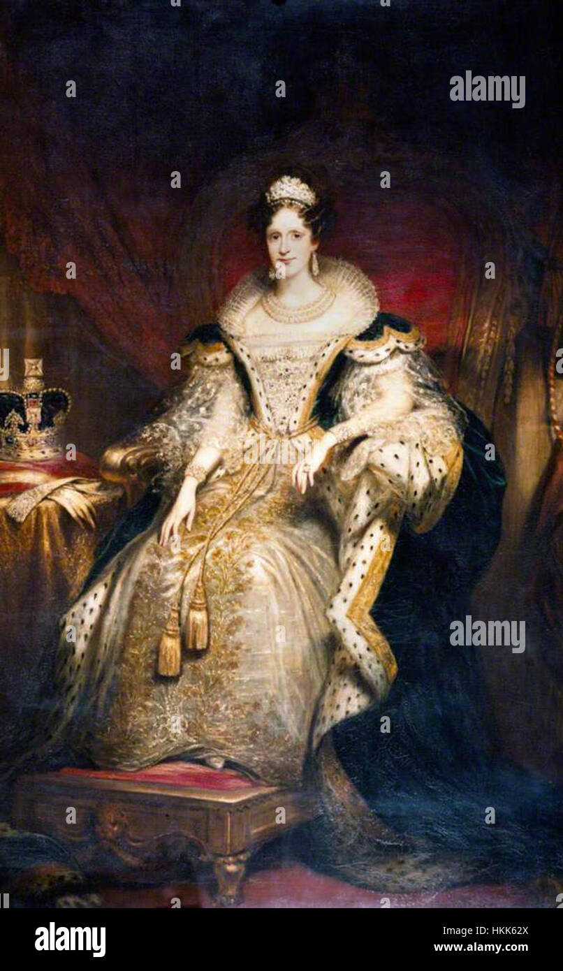 Queen Adelaide, consort of King William IV of the United Kingdom, is ...