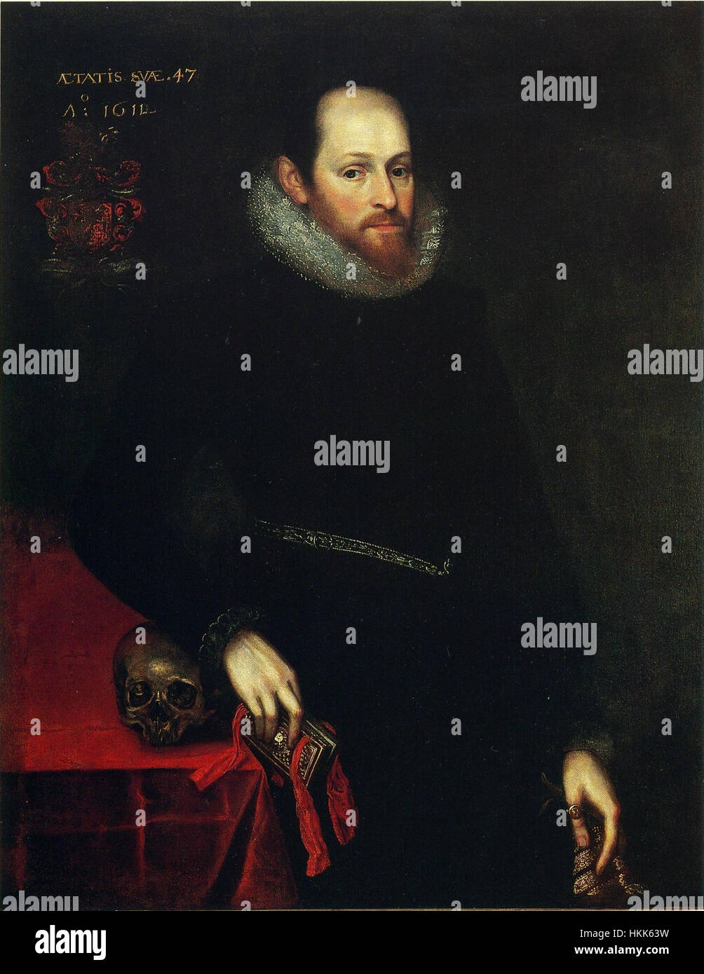 Ashbourne portrait ShakespeareHamersley Stock Photo - Alamy