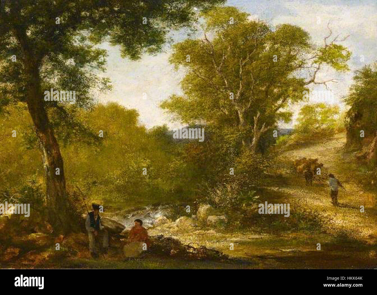 Ambrose Bowden Johns was an accomplished artist known for his oil ...