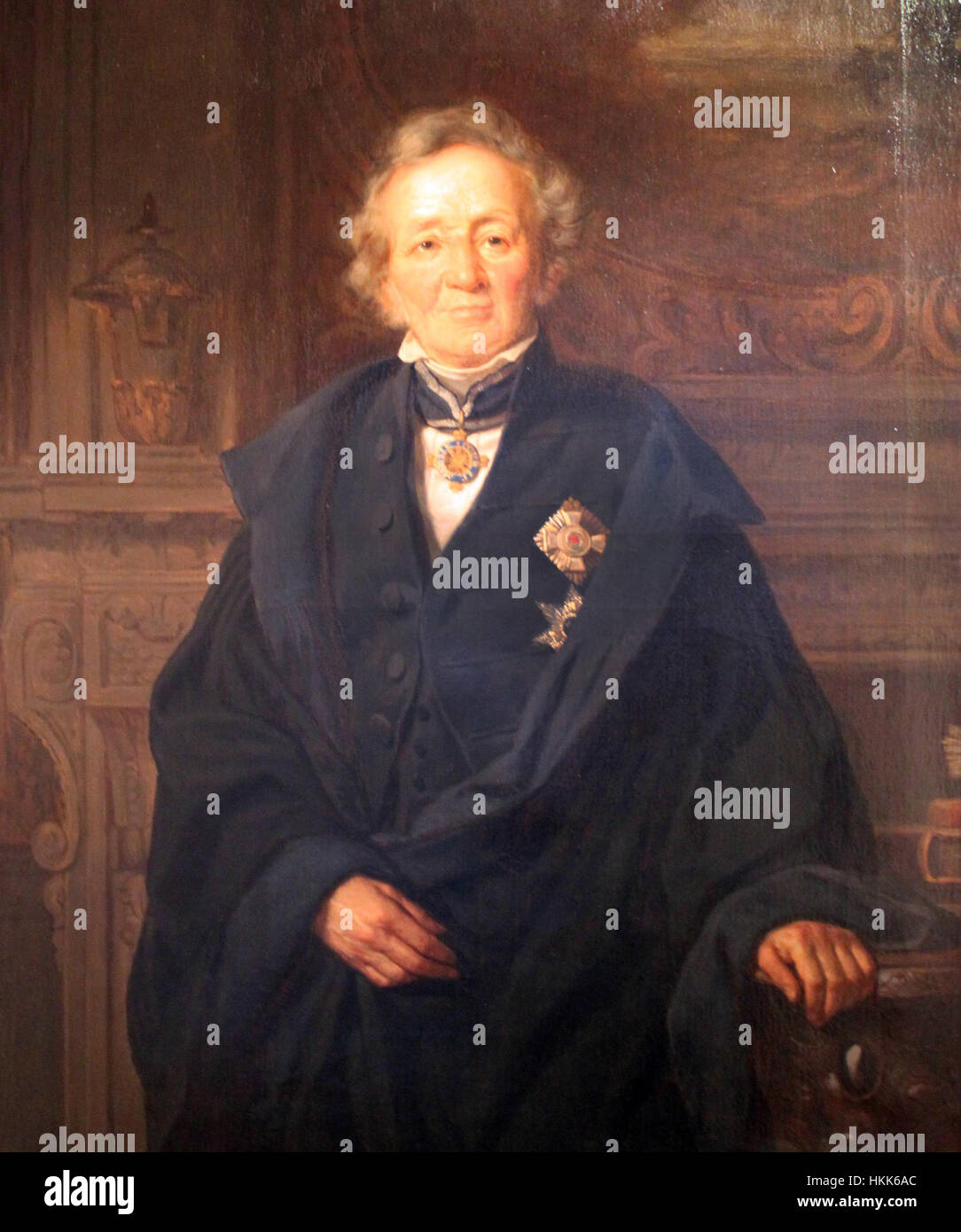This 1875 cropped portrait of Leopold von Ranke, a renowned historian ...