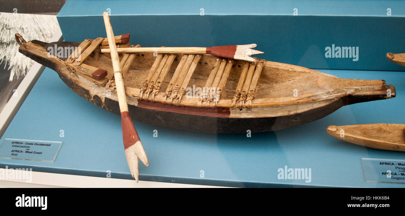 A model boat from the West Coast of Africa displayed in the Vatican ...