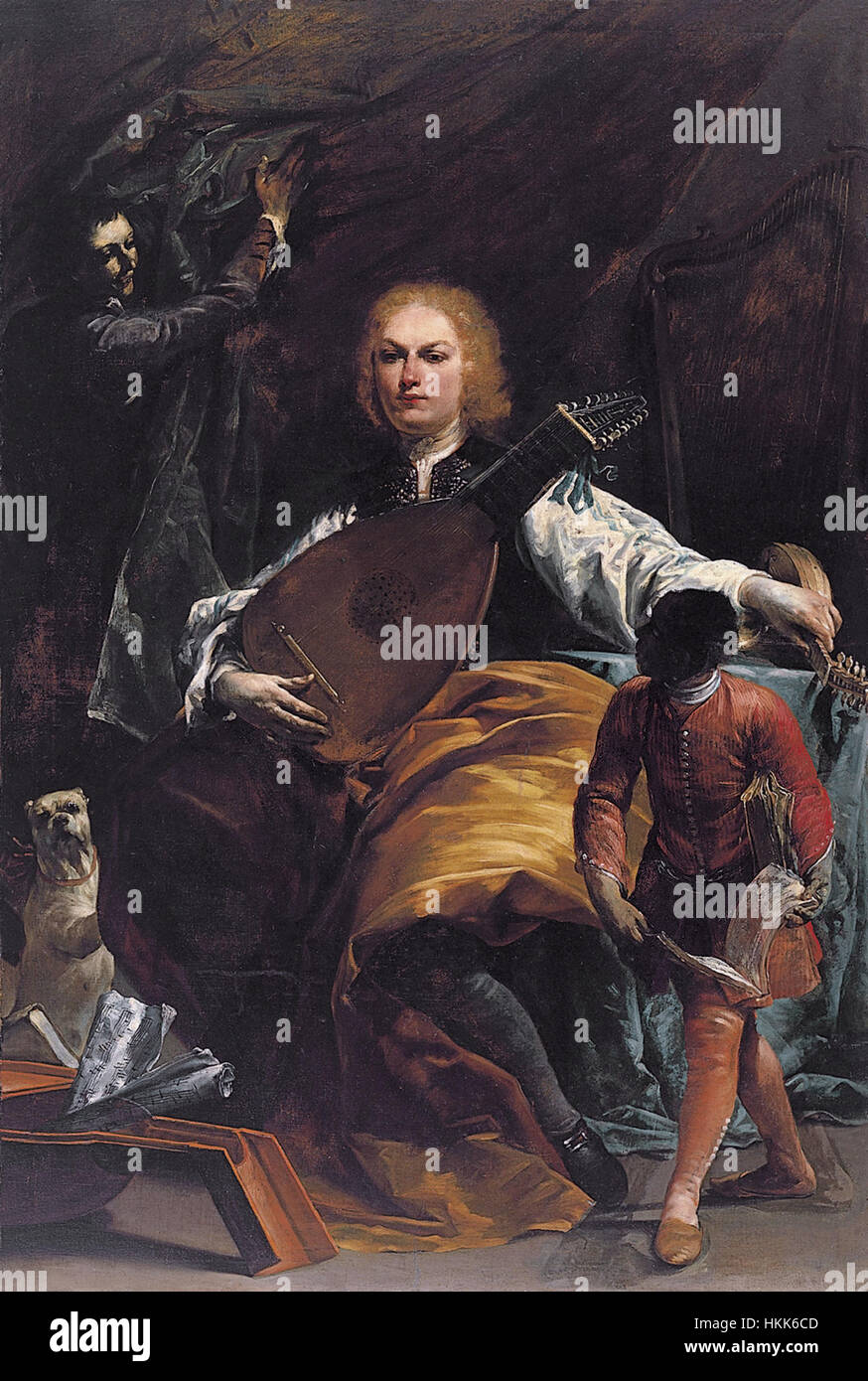 Giuseppe Maria Crespi's portrait of Count Fulvio Grati, created between ...