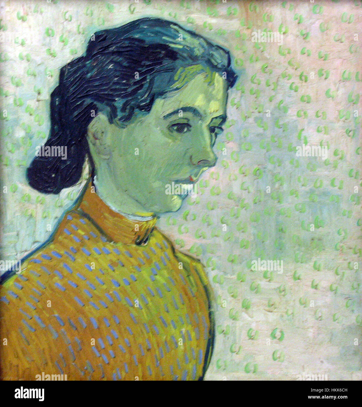 This 1890 portrait by Vincent van Gogh captures a young woman in a ...