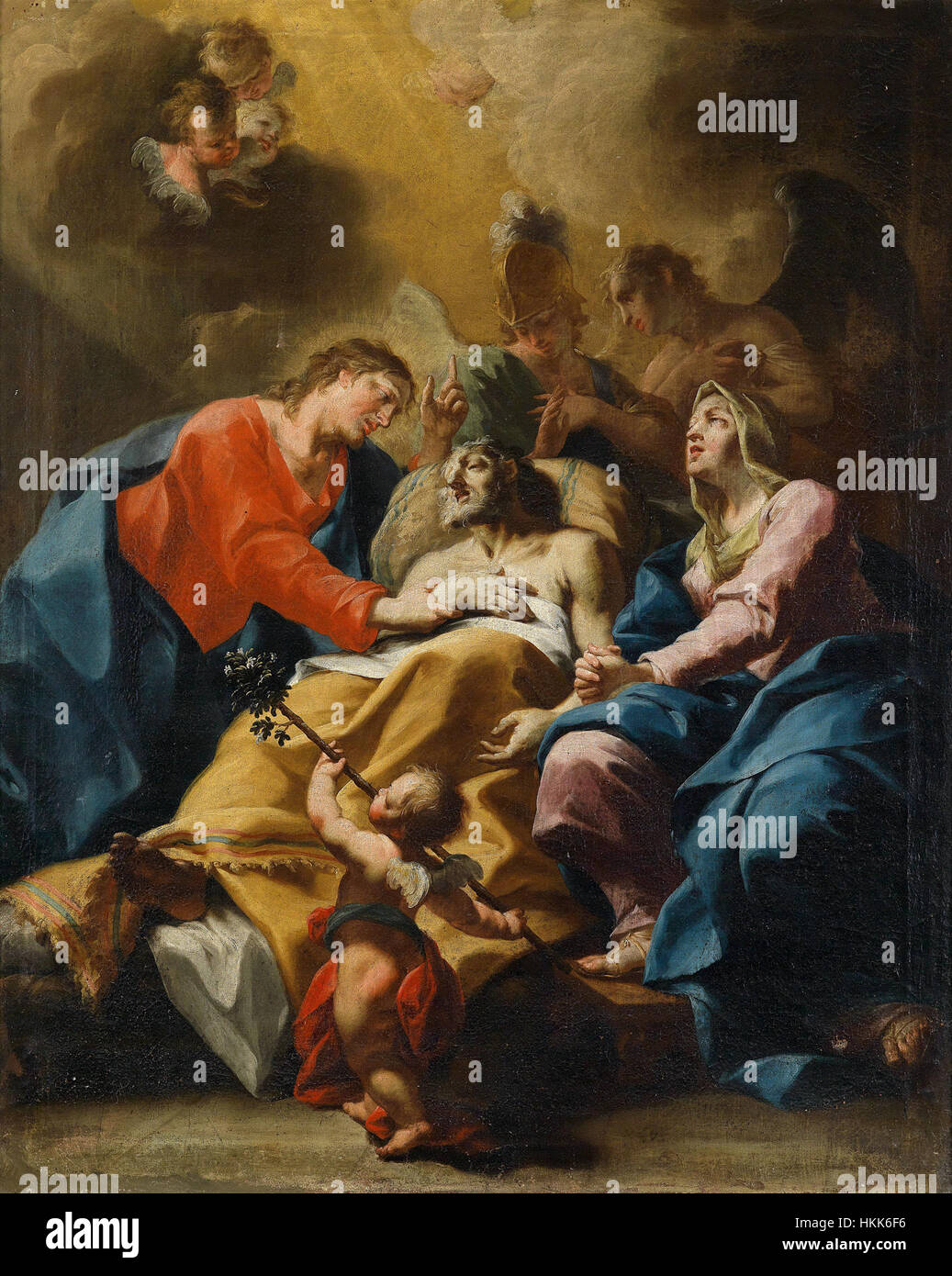 'Der Tod des heiligen Joseph' by Bartolomeo Altomonte is a Baroque ...
