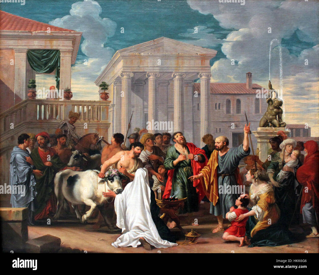 This 1678 painting by Heiss depicts the biblical story of Paul and ...