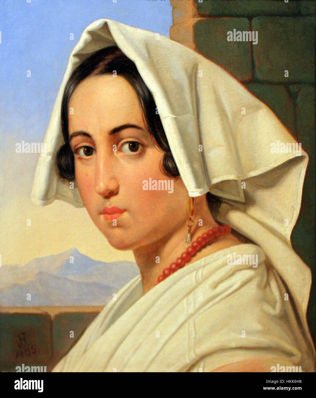 'Bildnis einer jungen Italienerin' (Portrait of a Young Italian Woman ...