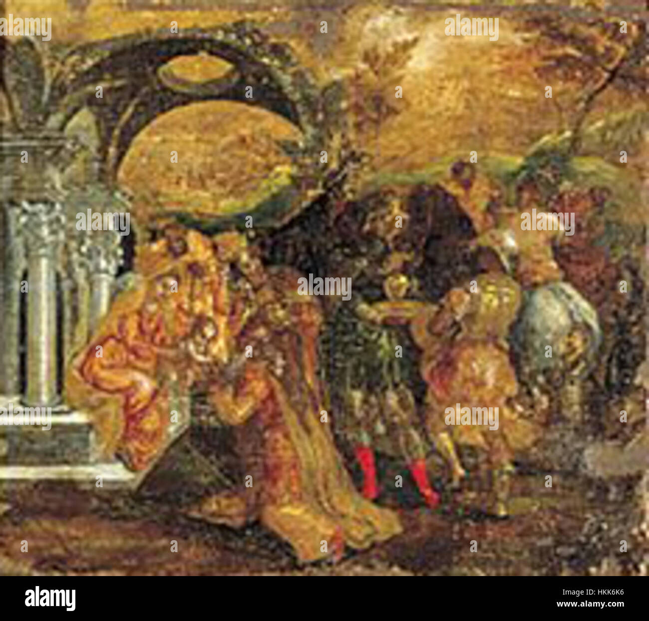The 'Adoration of the Magi' is a classic religious scene depicting the ...