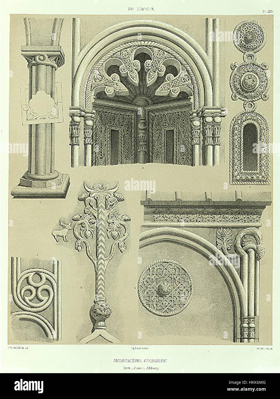 This 1847 artwork offers detailed depictions of Georgian architecture ...