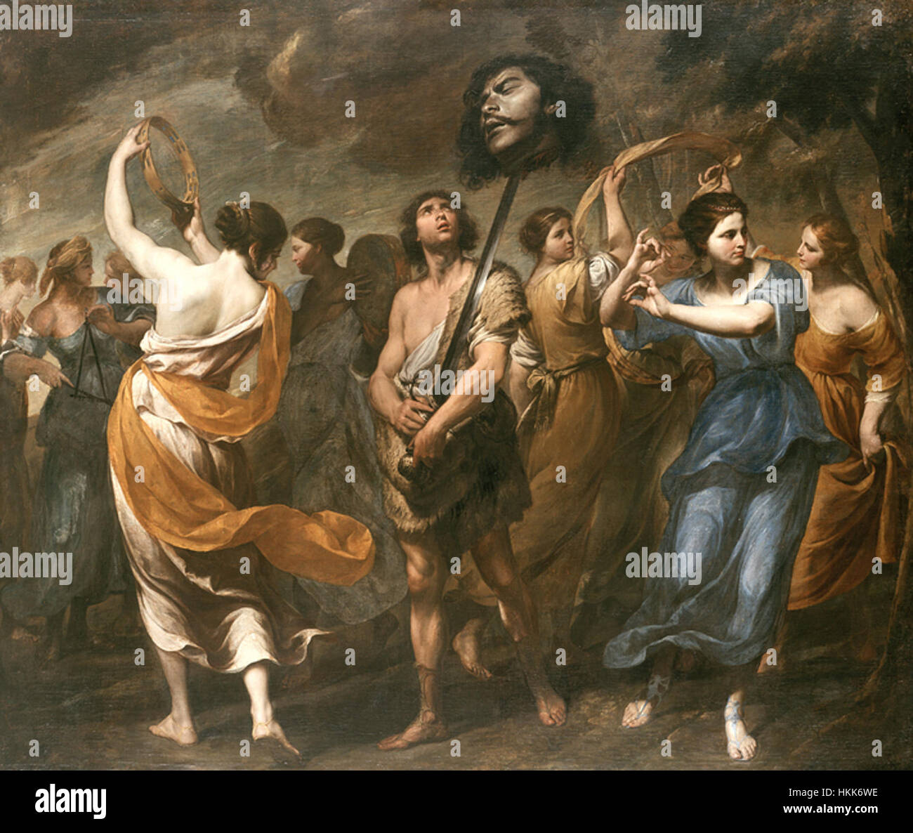 This artwork by Andrea Vaccaro, 'The Triumph of David,' portrays the ...