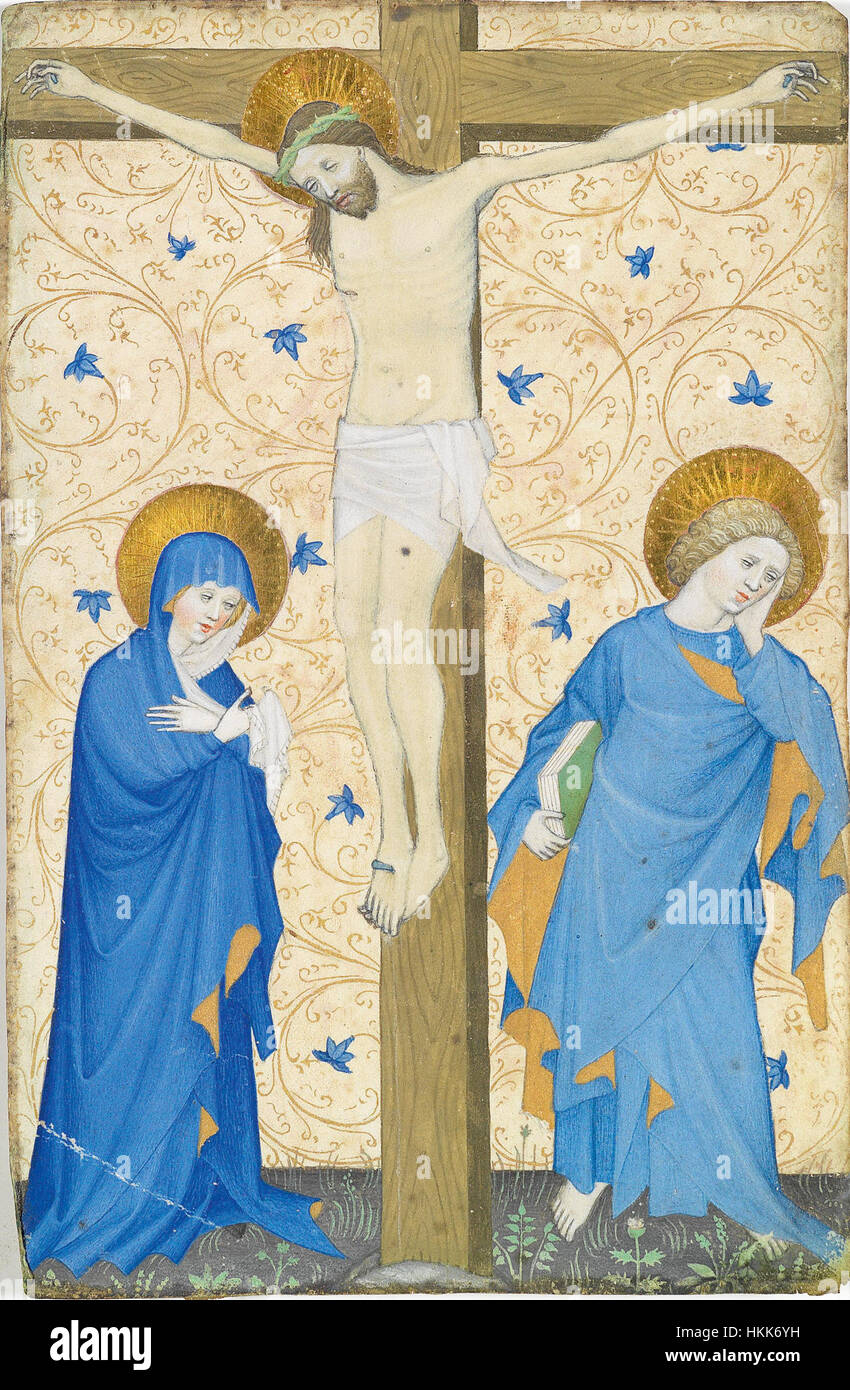 'Kreuzigung' (Crucifixion) by Albrechtsminiator, created around 1435 ...