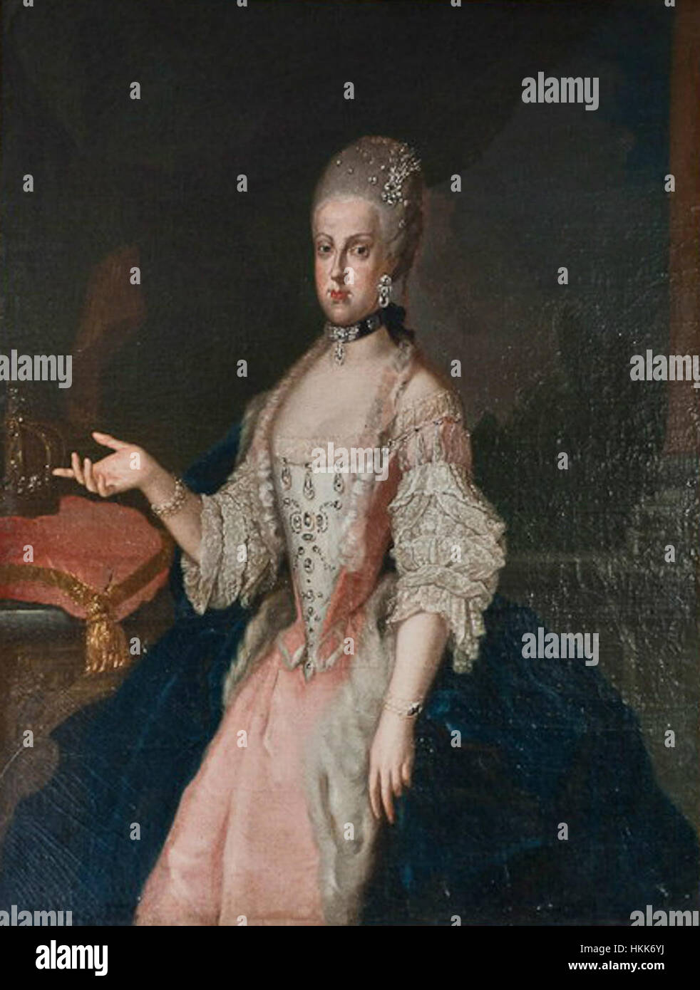 This painting portrays Maria Carolina of Austria, Queen of Naples. The ...