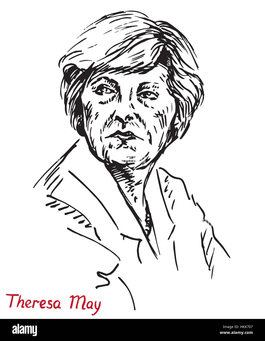 Uk prime minister theresa may Cut Out Stock Images & Pictures - Alamy