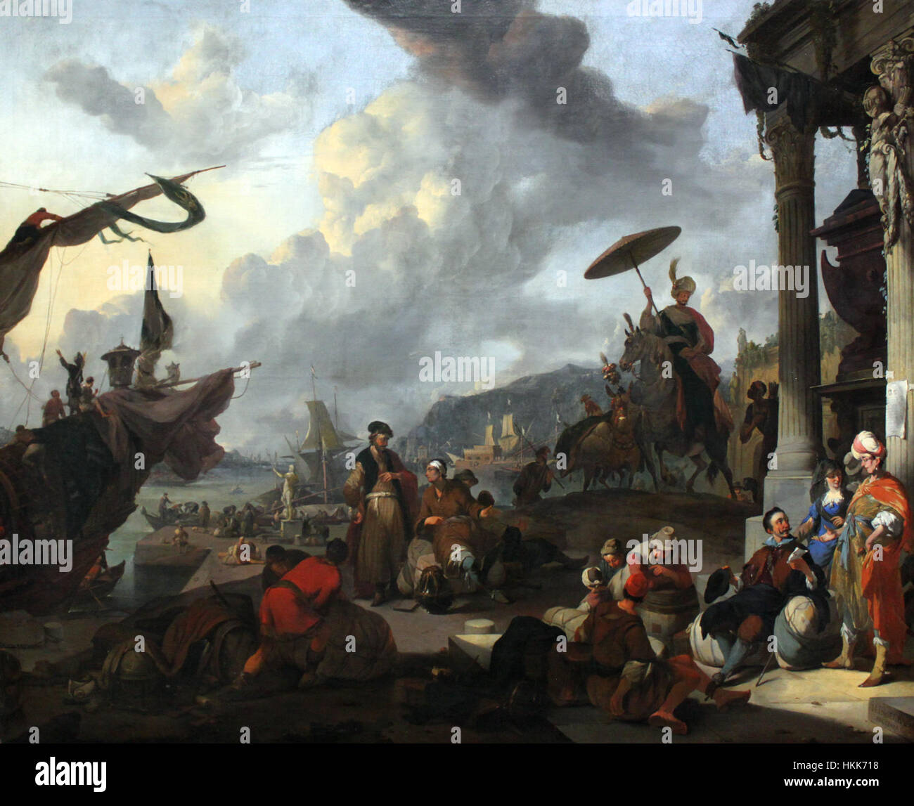 17th century port scene hi-res stock photography and images - Alamy