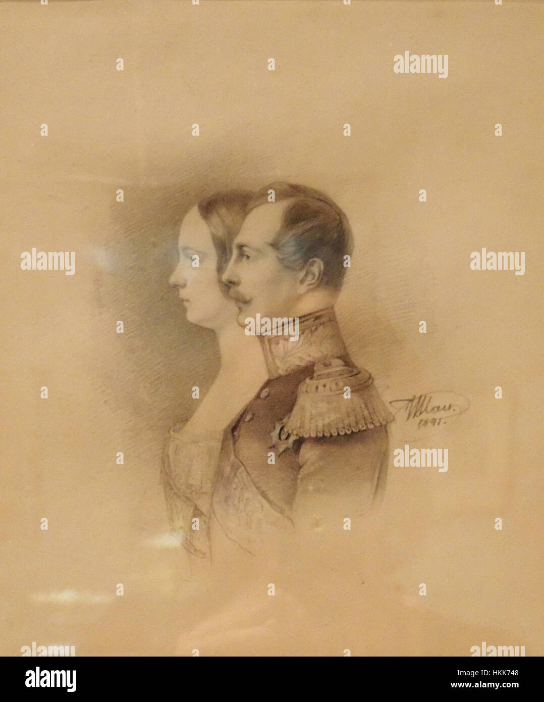 Double profile hi-res stock photography and images - Alamy