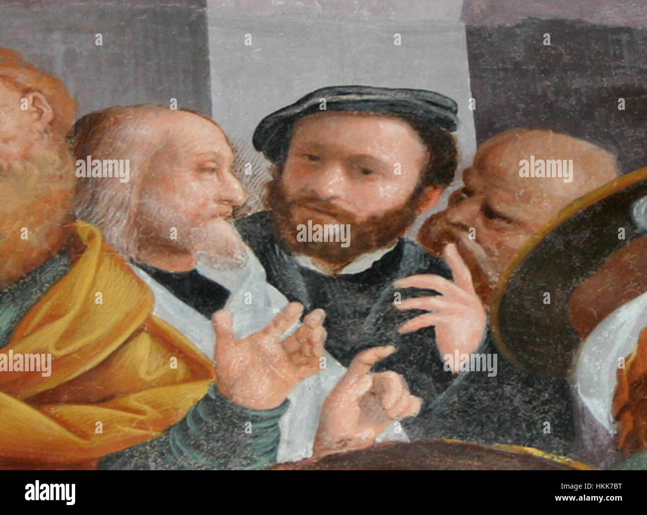 This 2007 photograph captures Bernardino Lanino’s self-portrait with ...