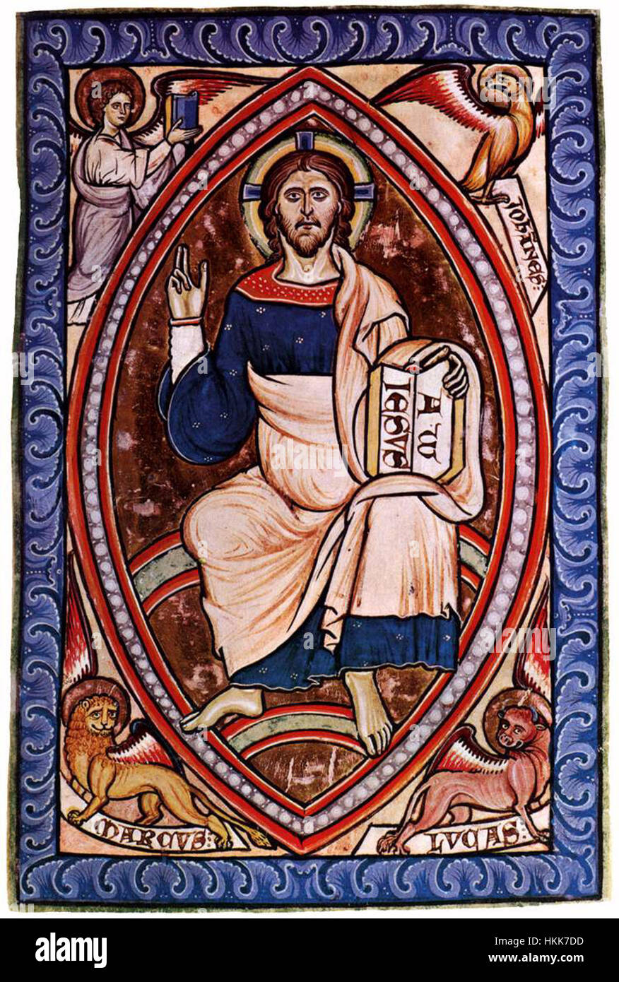 This 12th-century painting depicts Christ in Glory, a popular religious ...