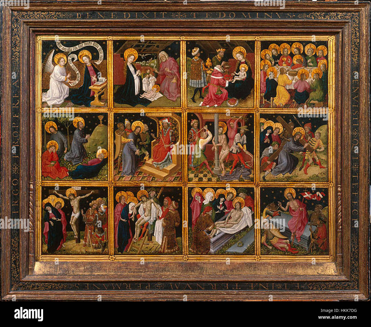 12 scenes from life of Christ Cologne Stock Photo - Alamy