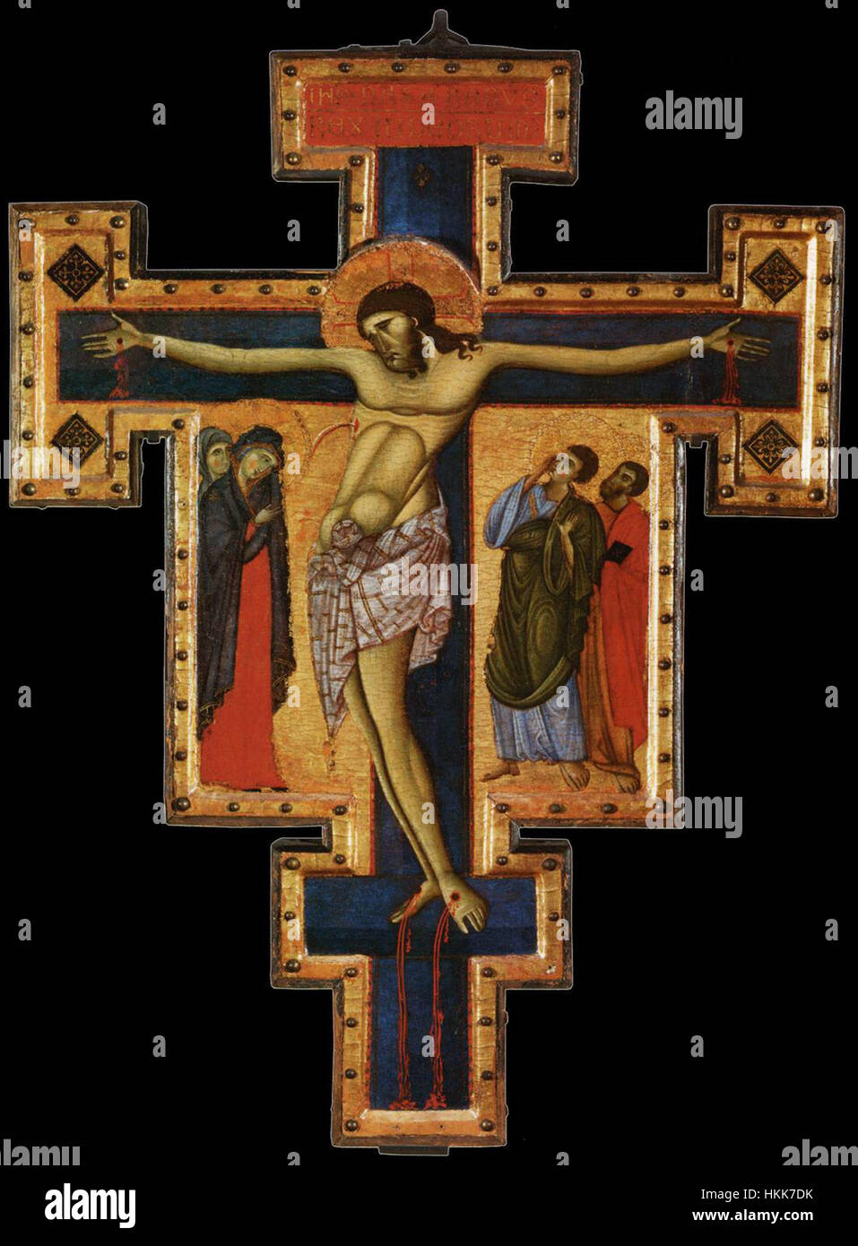 This 13th-century crucifix painting, created by an unknown artist ...