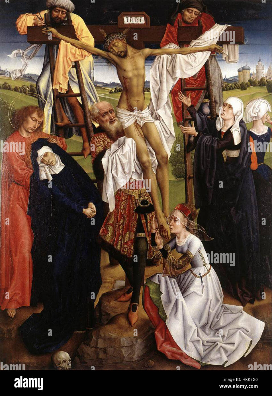 A 15th-century painting depicting the biblical scene of Christ’s ...