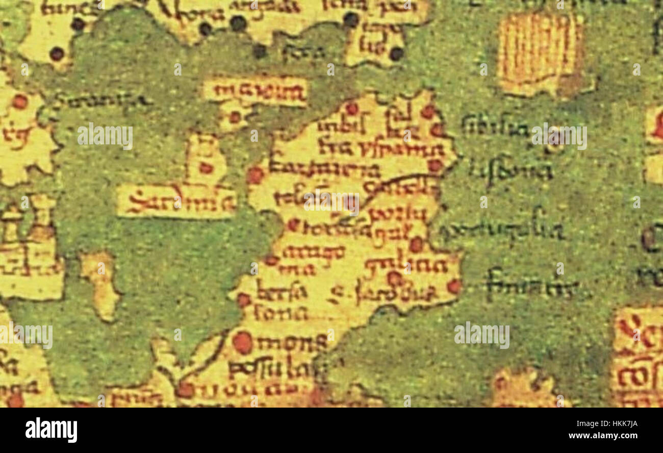 Medieval iberian peninsula map hi-res stock photography and images - Alamy