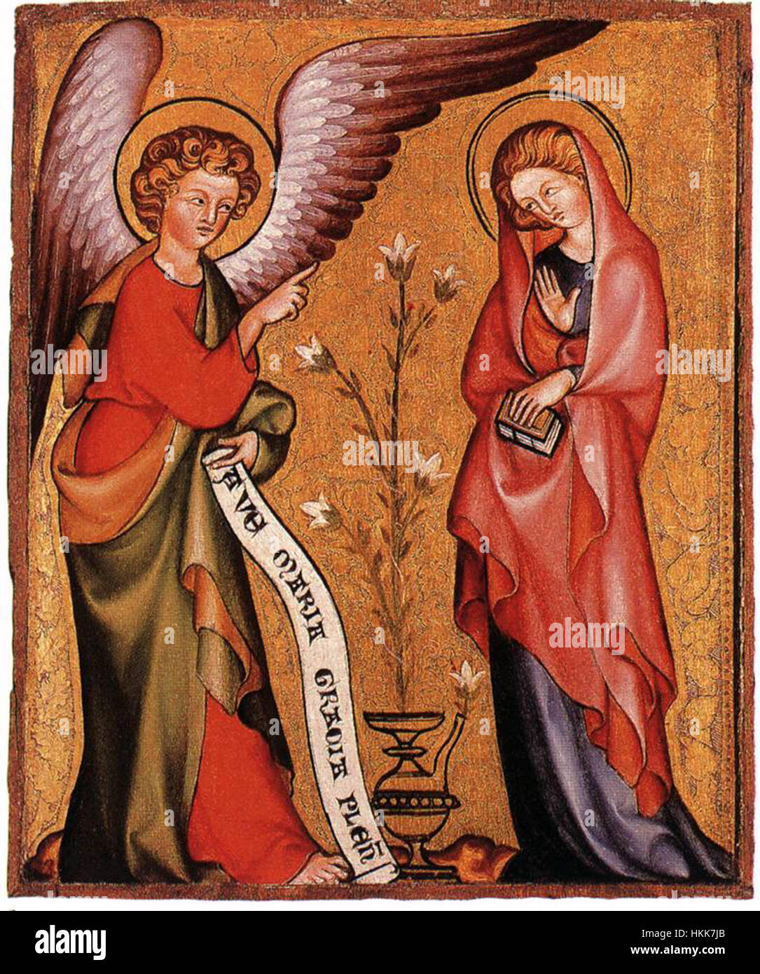 'The Annunciation' is a 14th-century painting by an unknown artist. This artwork depicts the ...