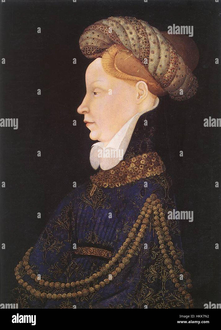 The *Portrait of a Princess*, painted by an unknown 15th-century artist ...