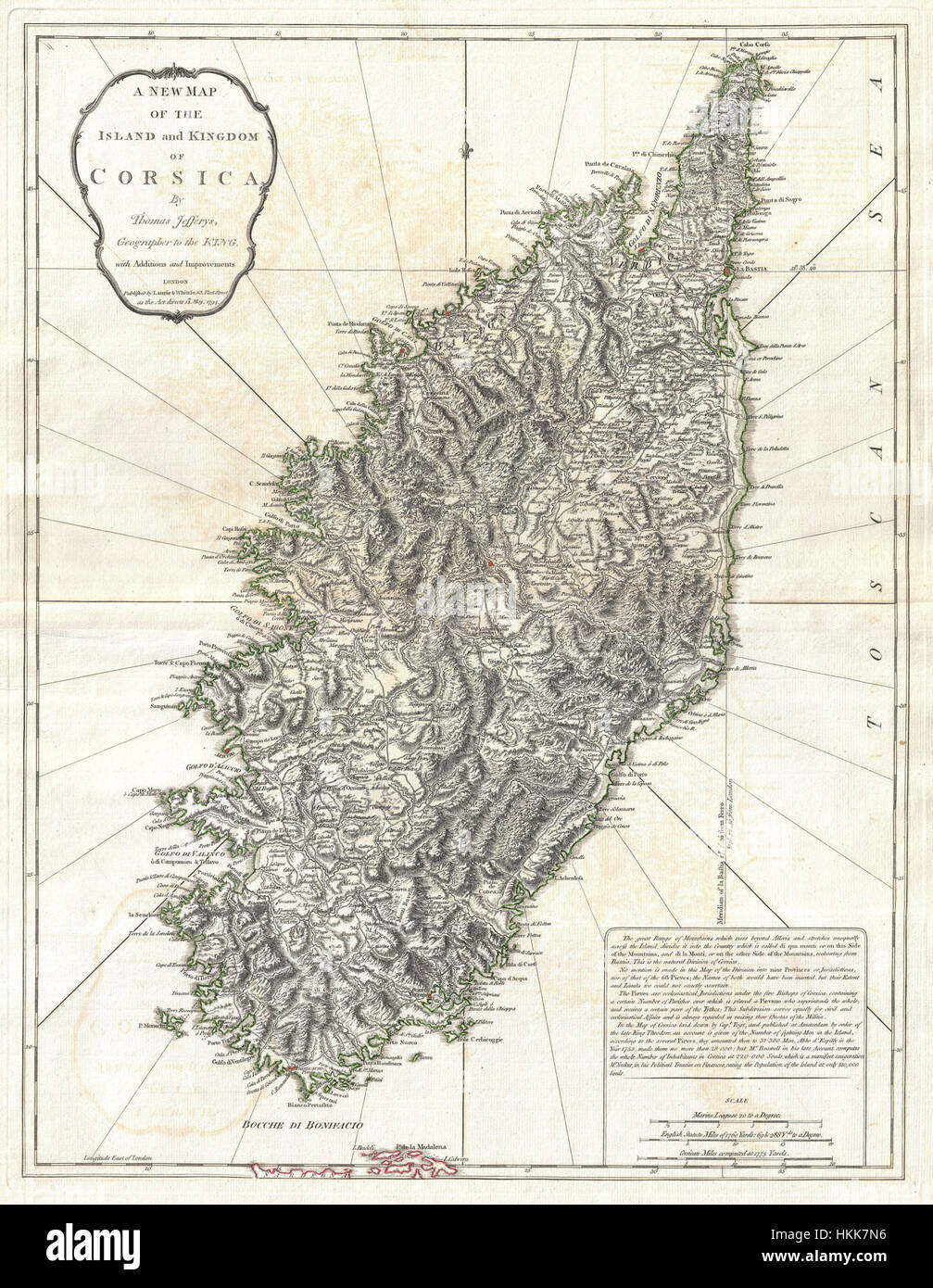 1794 Jeffreys Map of Corsica, France - Geographicus - Corsica-jeffreys ...