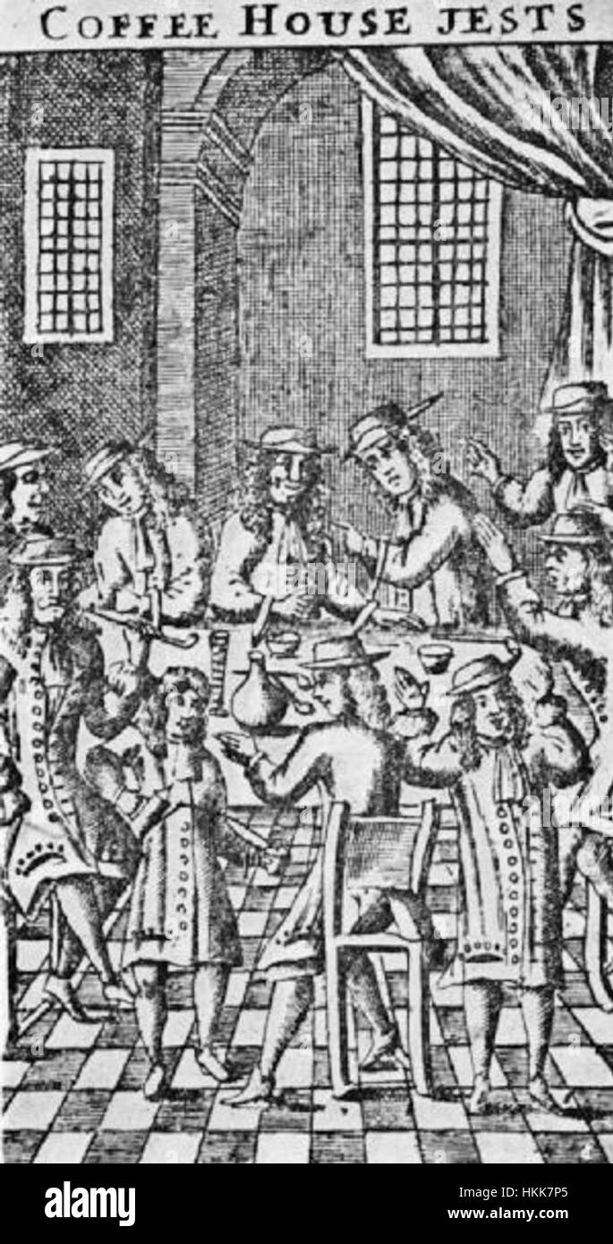 17th century coffee house Stock Photo - Alamy