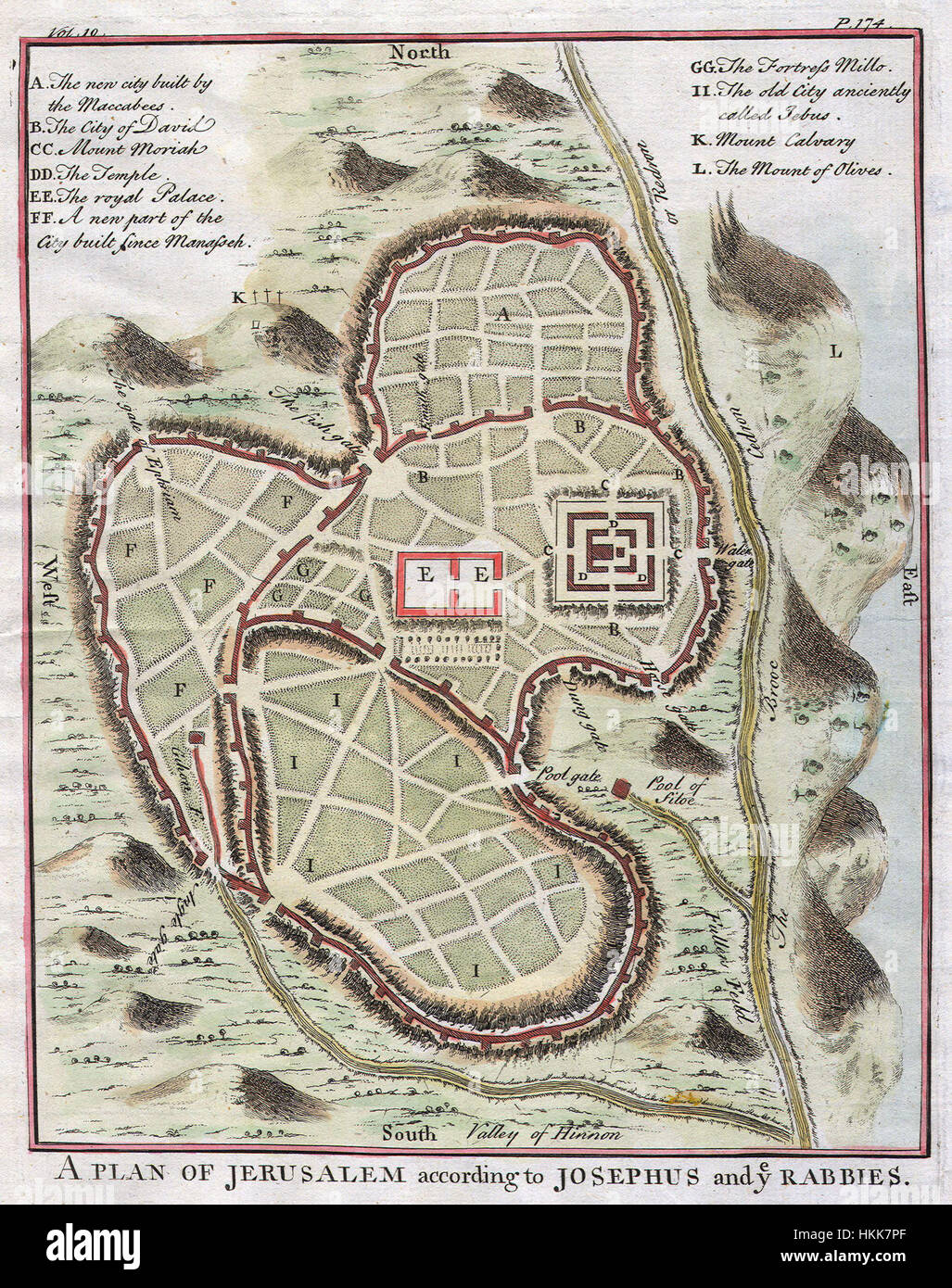 Antique map of jerusalem hi-res stock photography and images - Alamy