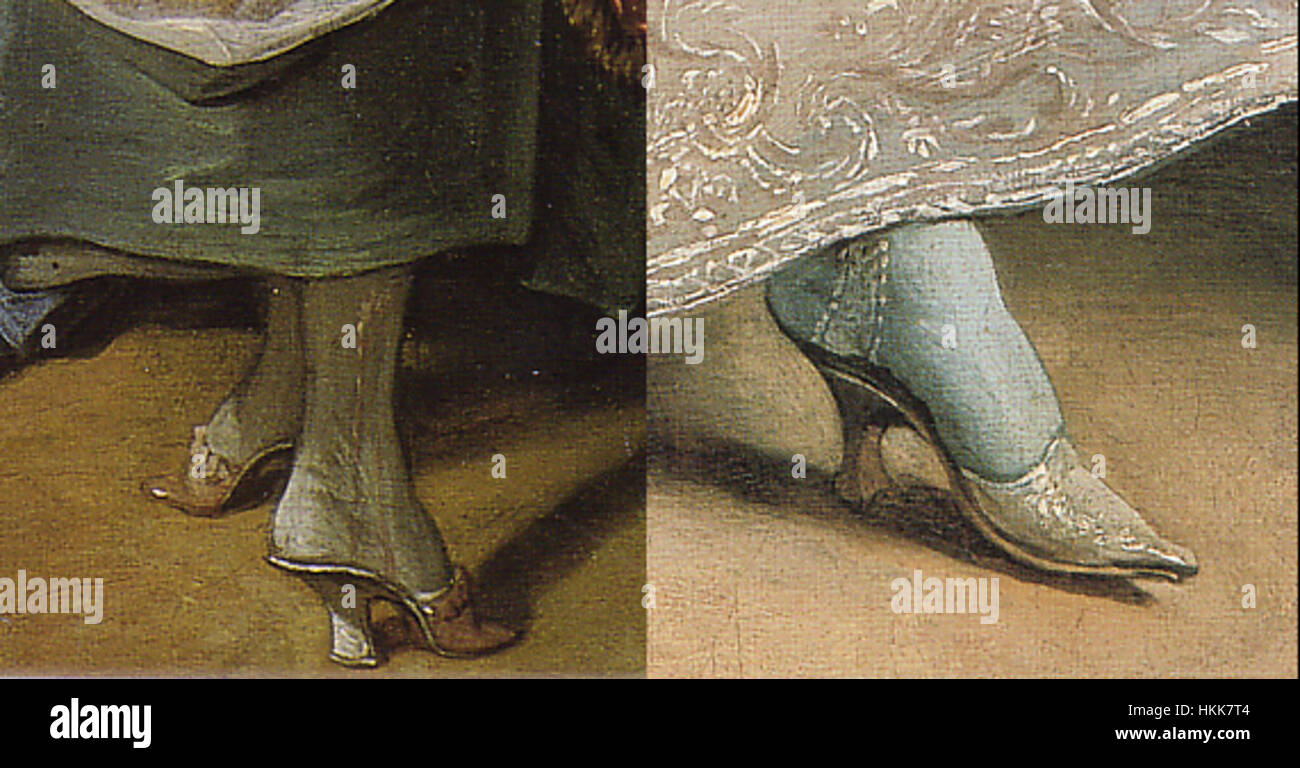 These 18th-century mules represent historical footwear from the period ...