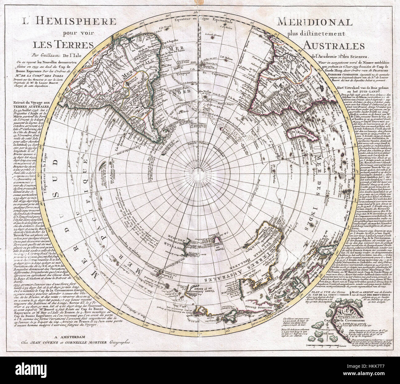 Map of southern hemisphere hi-res stock photography and images - Alamy