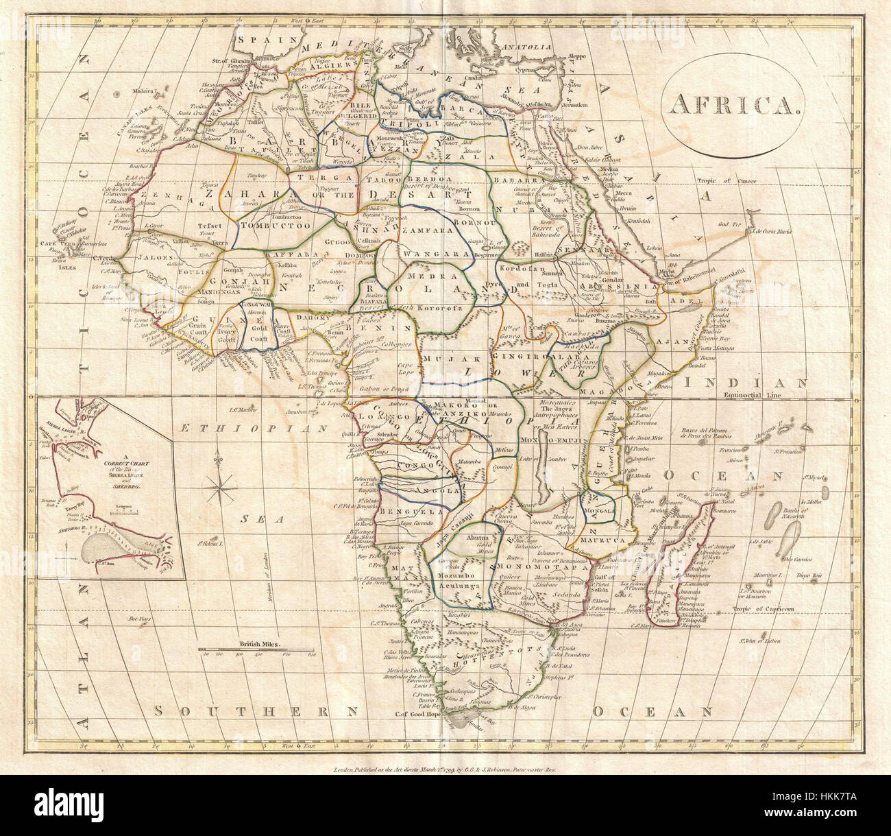 1799 antique map of africa hi-res stock photography and images - Alamy 1799 antique map of africa hi-res stock photography and images - Alamy