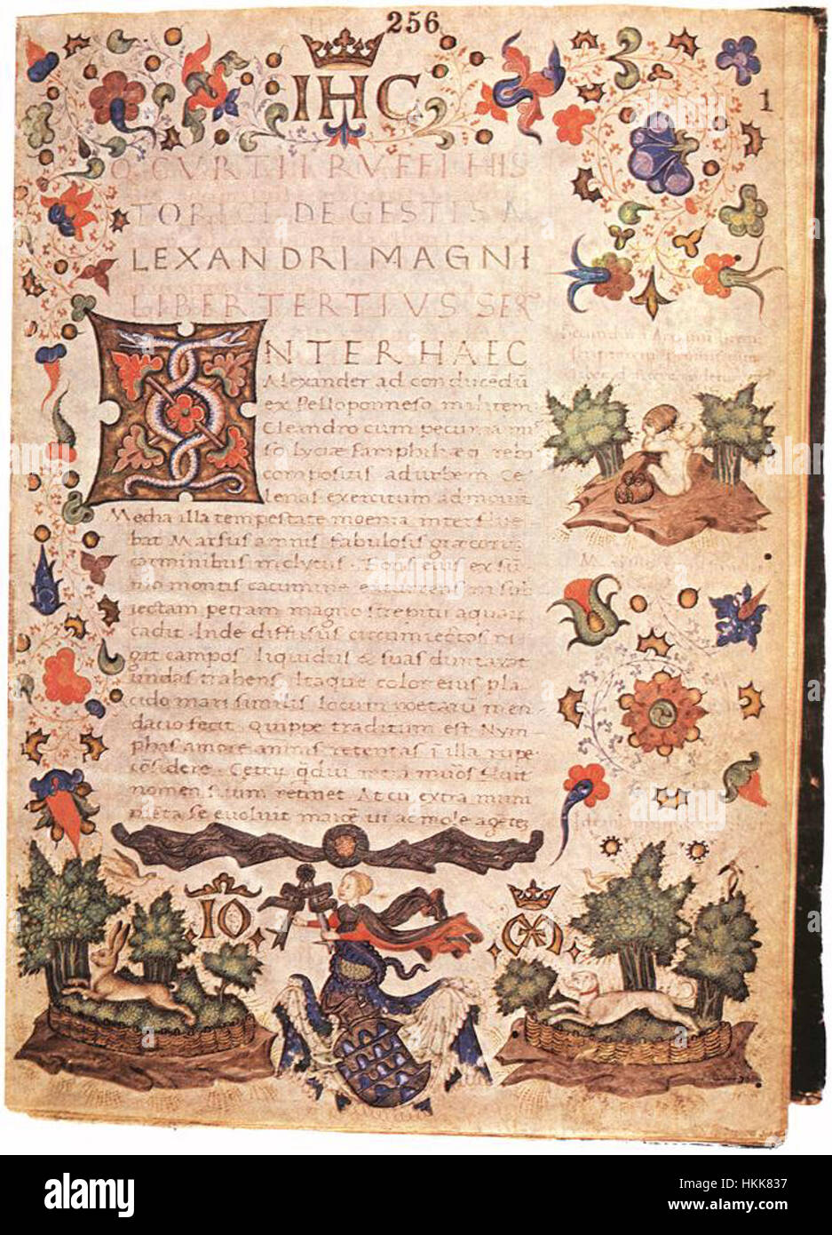 This 15th-century painting illustrates the deeds of Alexander the Great ...