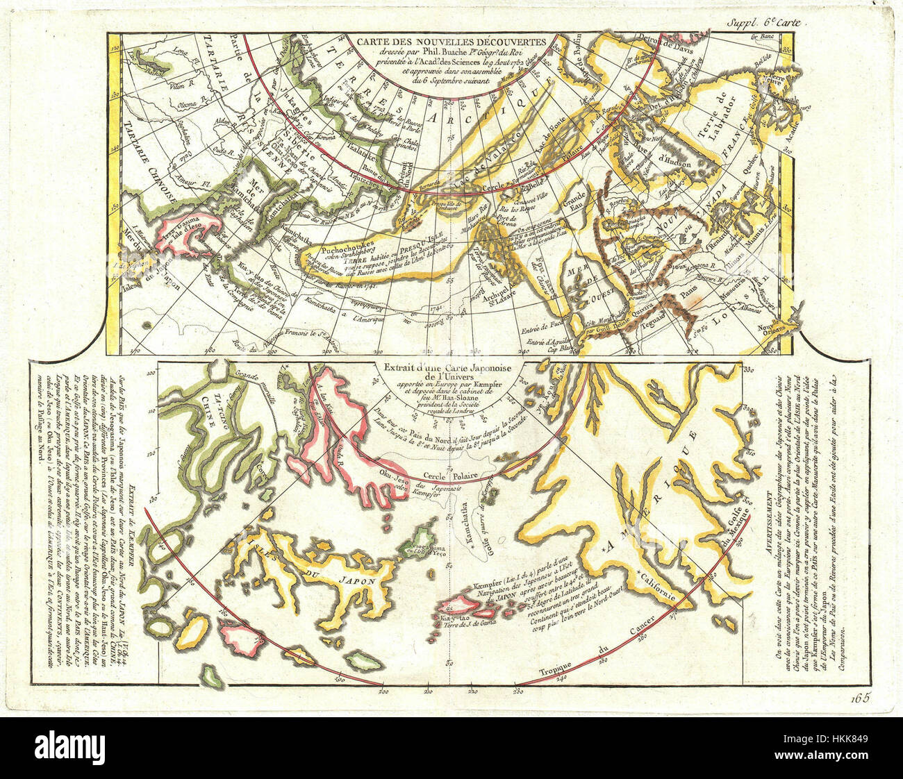 This 1772 map by Vaugondy, titled 'Nouvelles Découvertes,' depicts the ...