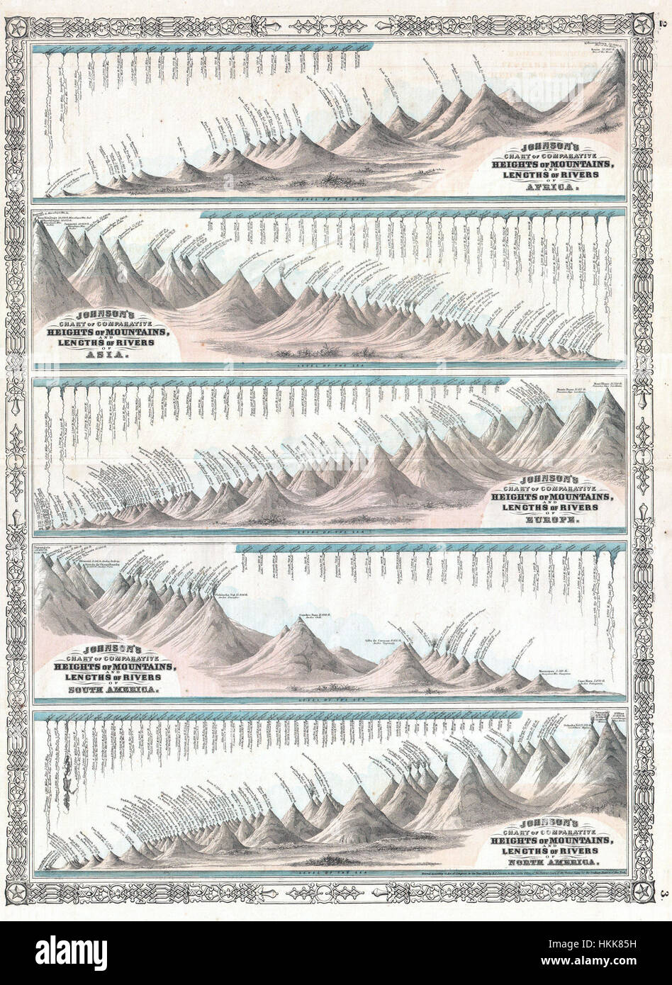 Johnsons map of the world hi-res stock photography and images - Alamy