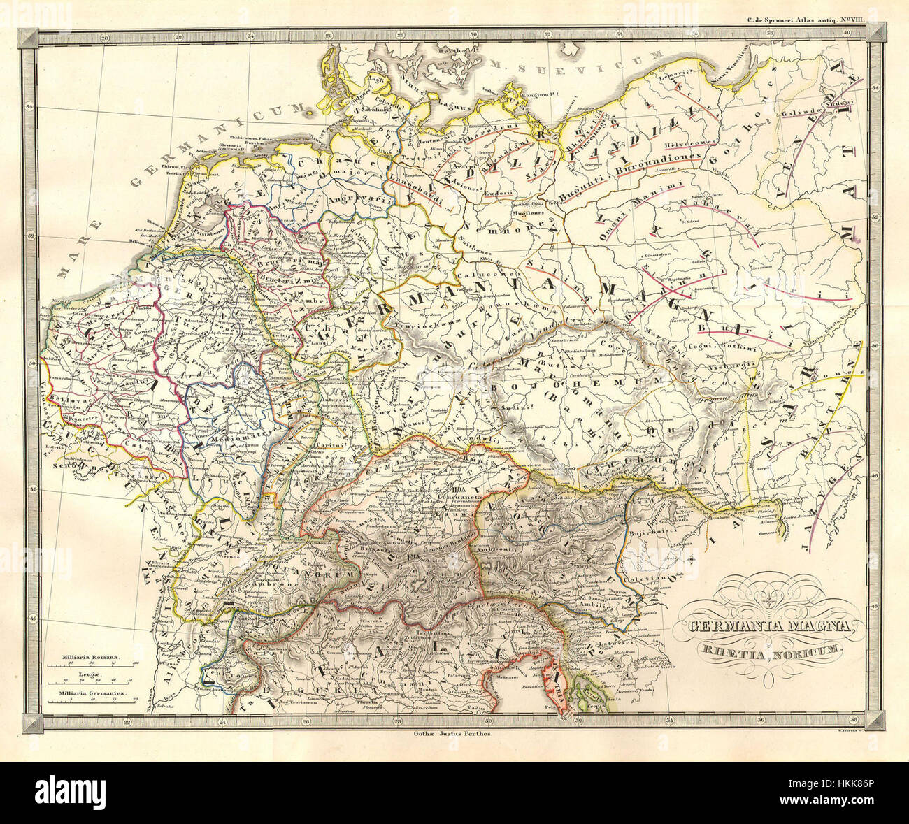 Ancient Germania Map High Resolution Stock Photography and Images - Alamy