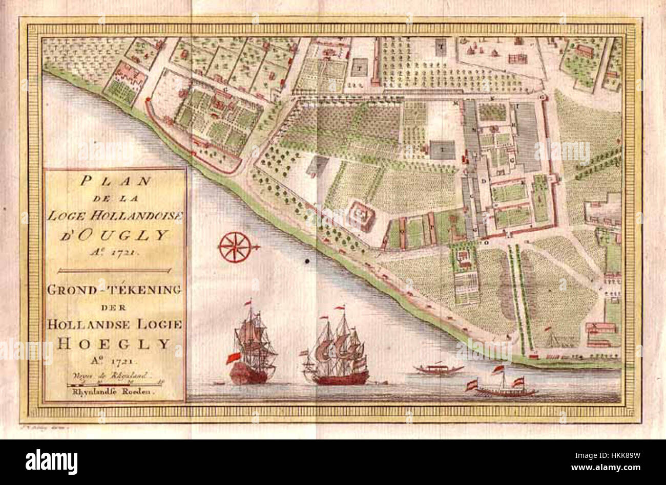 A map or illustration by Jacques Bellin, dating from 1753, representing ...